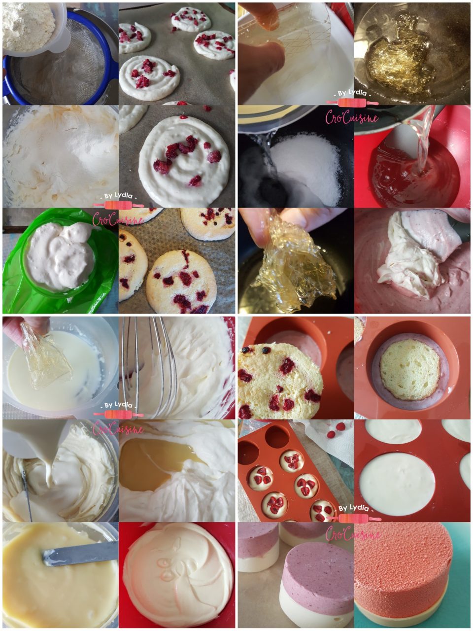 Entremets fruits rouges, chocolat blanc - Cuisine et Gourmandises