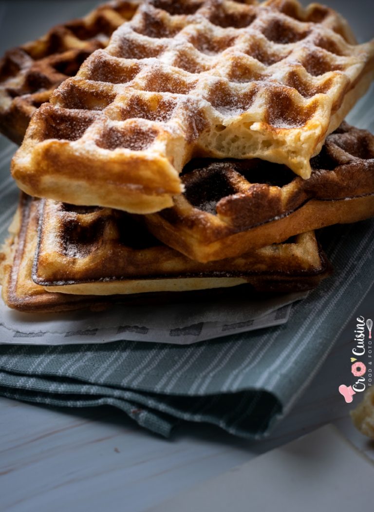 Gaufres vanilles rapides & sauce chocolat express - Cuisine et Gourmandises